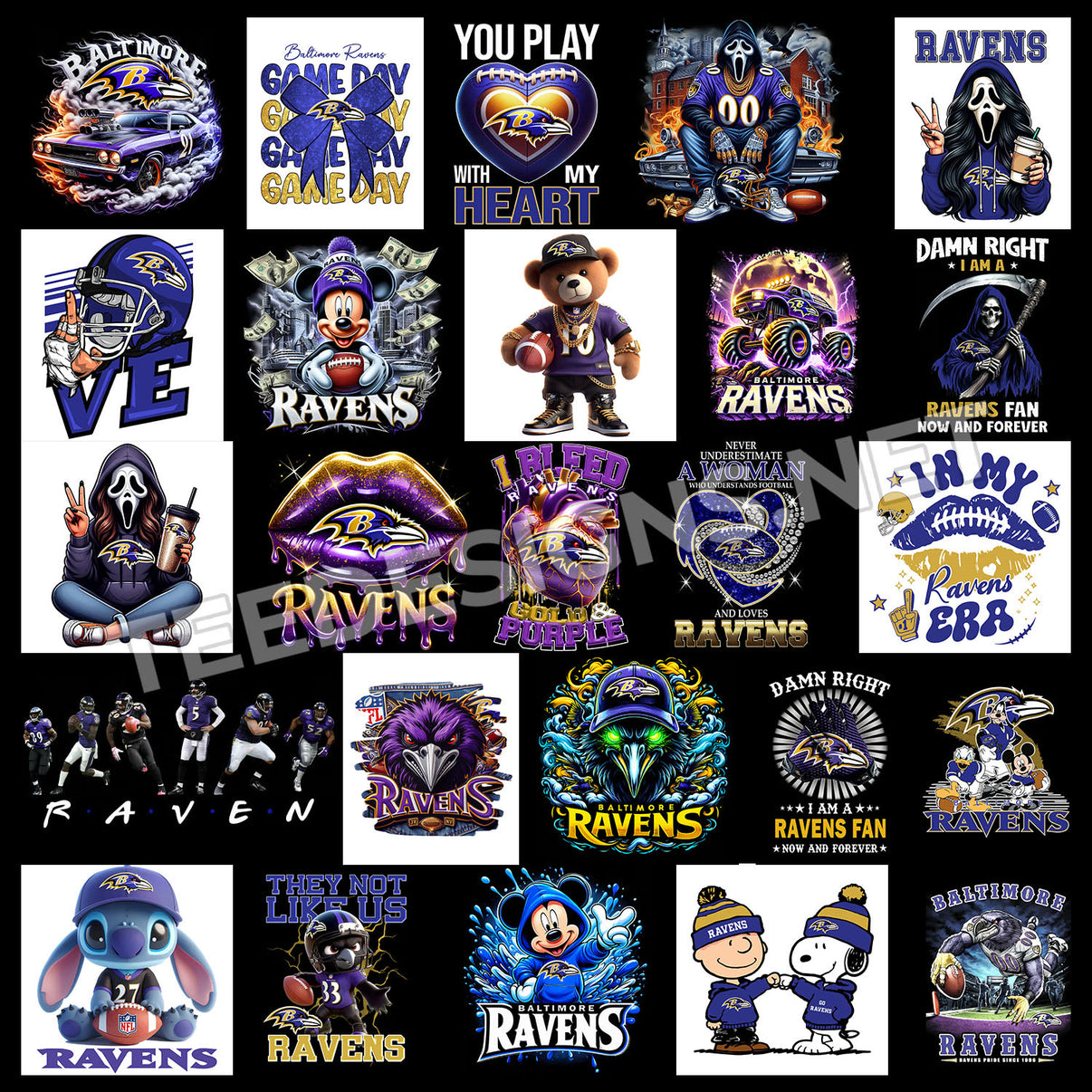 40 Baltimore Ravens Designs PNG – Tee Designs