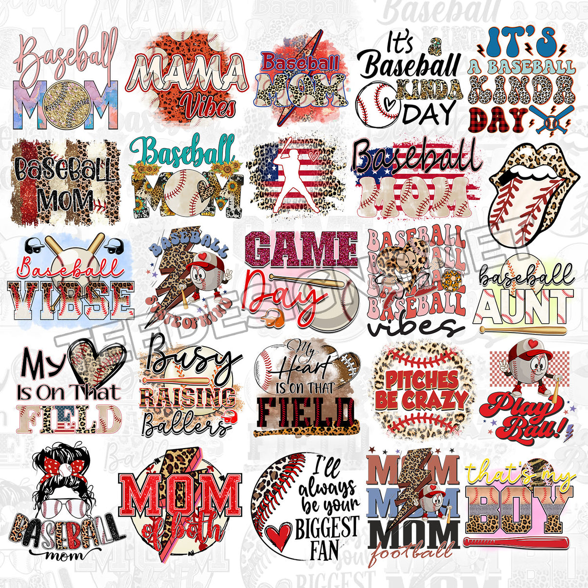 70 Baseball Designs PNG – Tee Designs